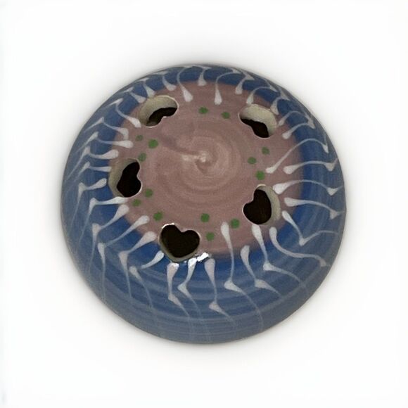 Stonesifer | Accents | Stonesifer Clay Pottery Pink And Blue Flower ...